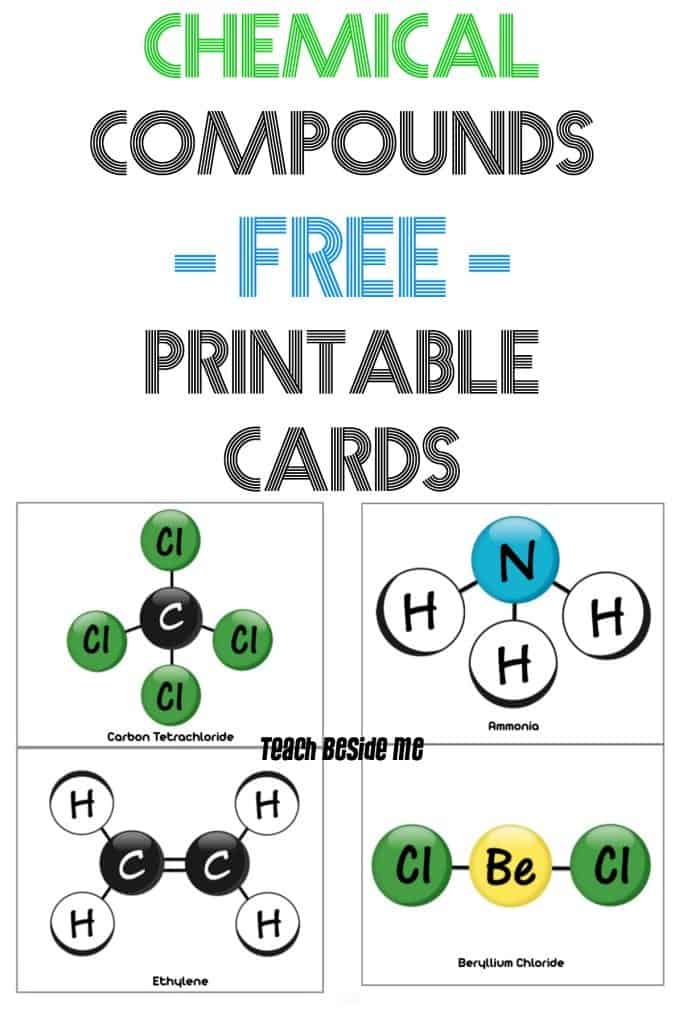 Chemical Compounds – FREE Printable Cards