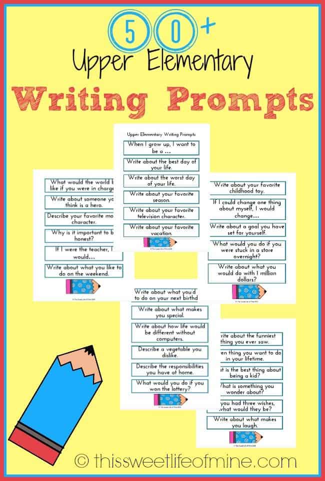 Upper Elementary Writing Prompts