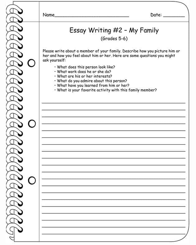 Essay Writing On My Family Essay Writing On My Family