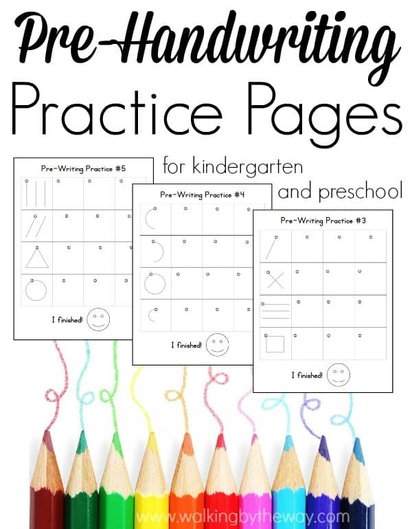 FREE Pre Writing Pages For Preschool And Kindergarten
