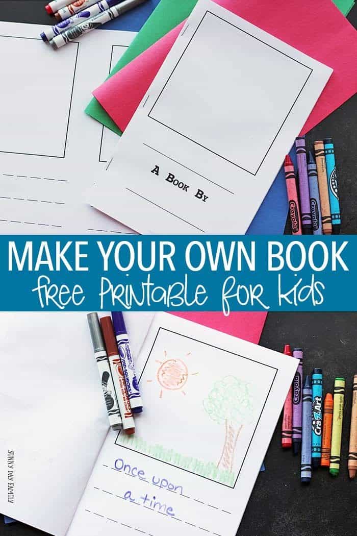 FREE Printable To Make Your Own Book For Kids