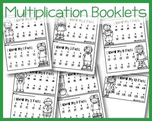 FREE Printable Multiplication Booklets