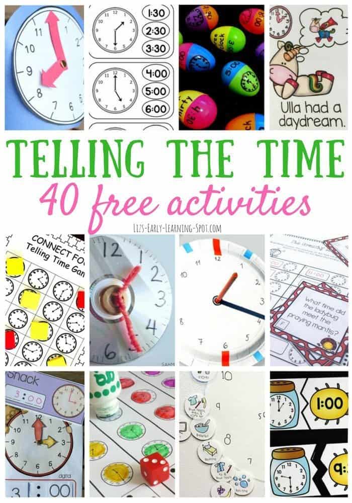 40 Telling The Time Activities