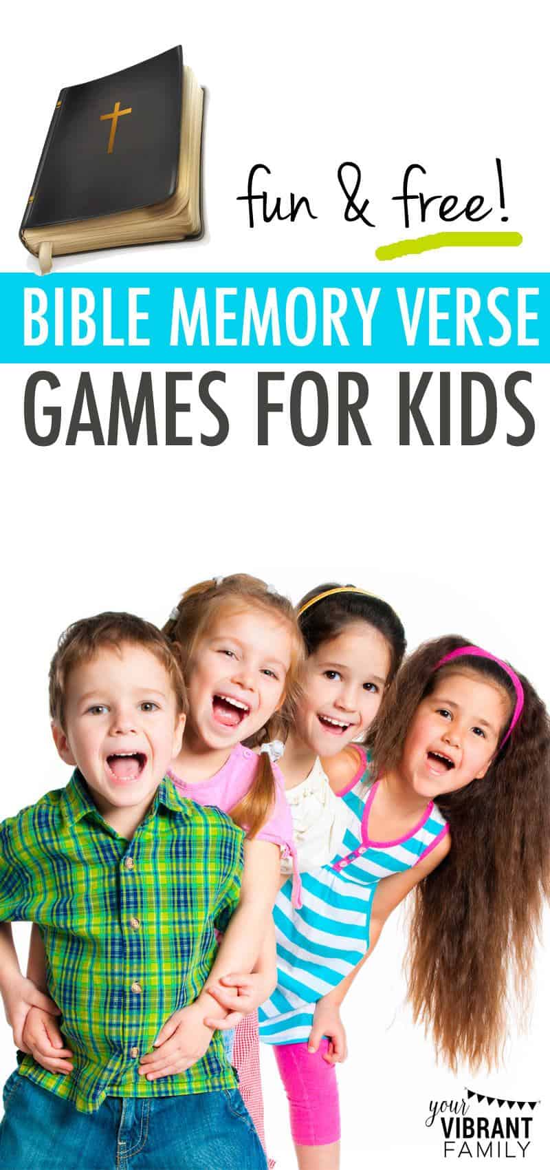 21 Fun And FREE Bible Memory Verse Games