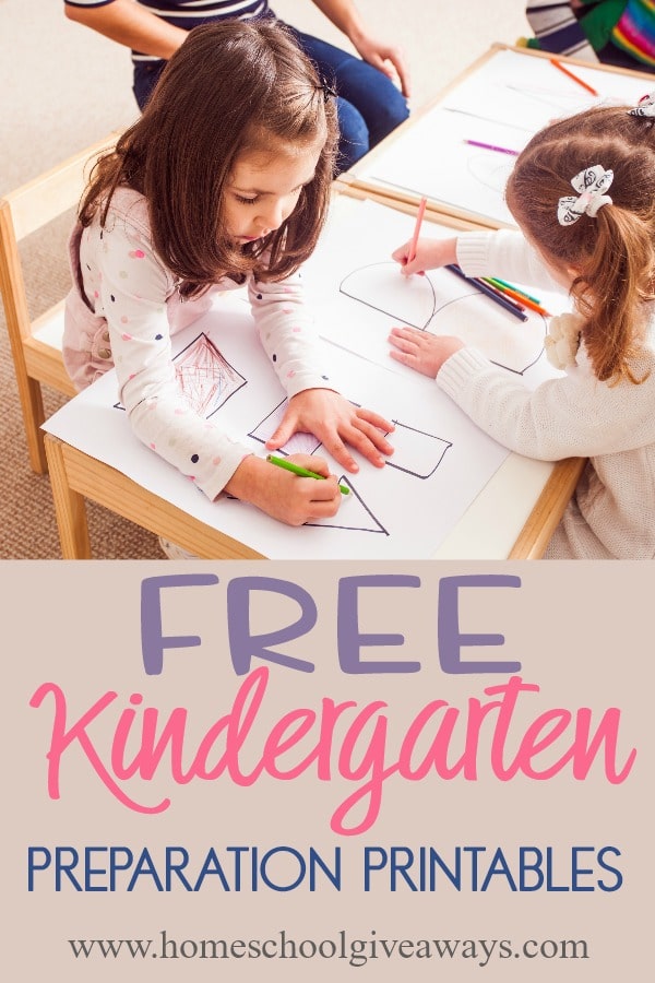FREE Kindergarten Preparation Printables