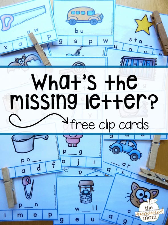 Beginning, Middle, and Ending Sounds FREE Clip Cards