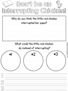 FREE Interrupting Chicken Printables
