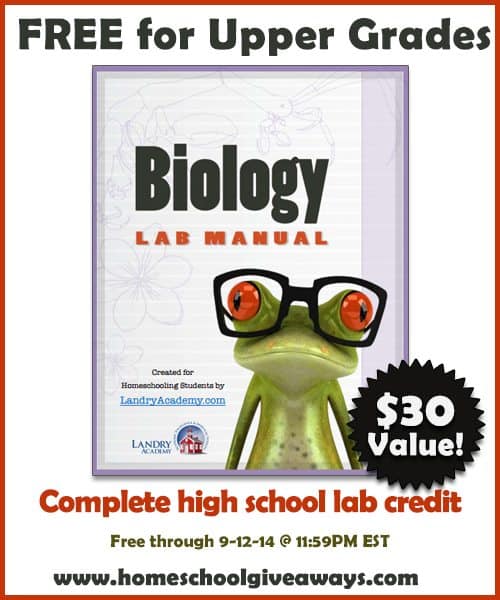 OVER: FREE Biology Lab Manual for Upper Grades (full high school credit ...