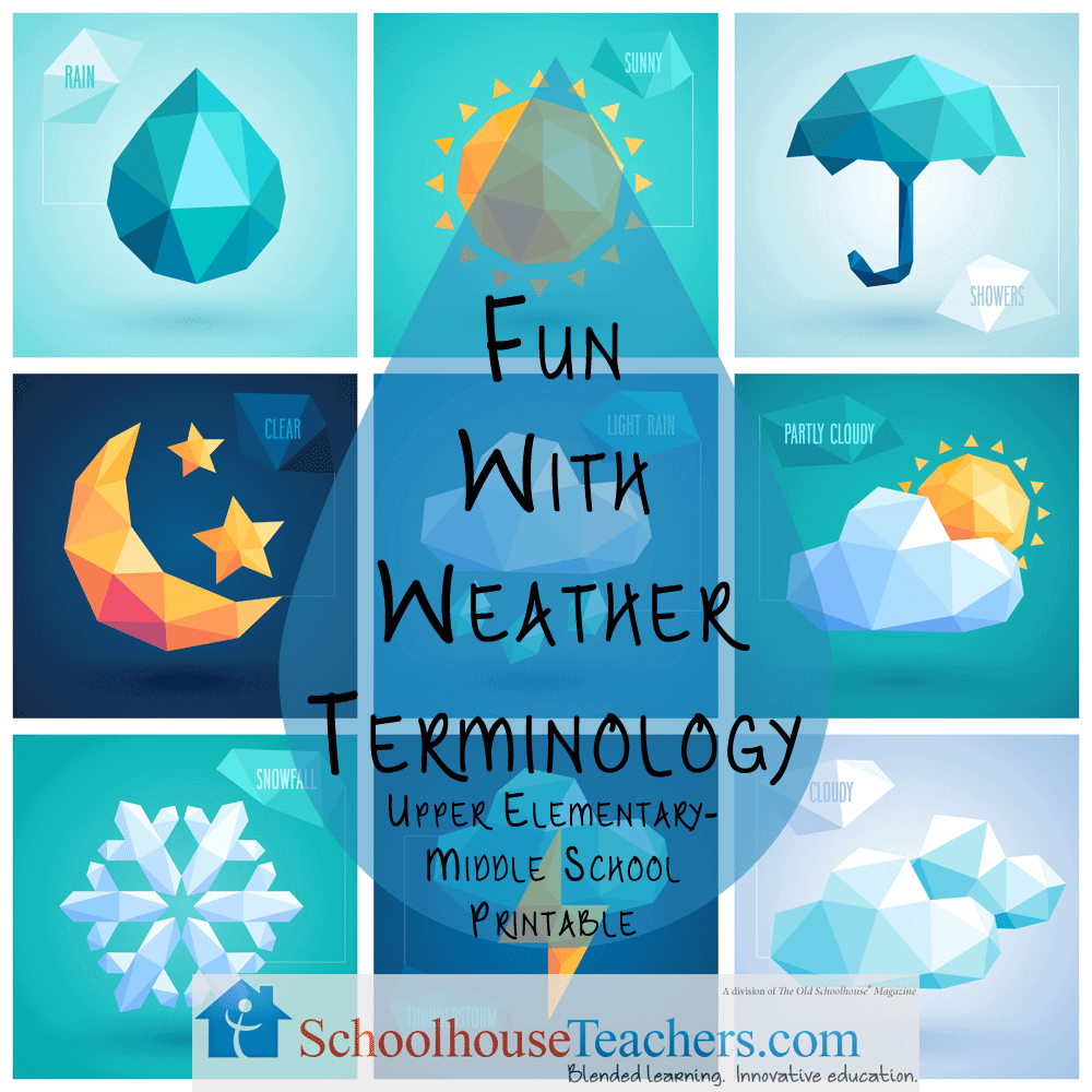 FREE Fun with Weather Terminology Printable