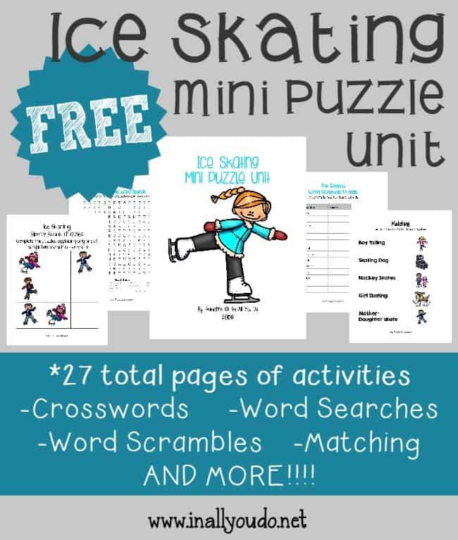 Winter Activities & Ice Skating Resources: {free} printables, crafts ...