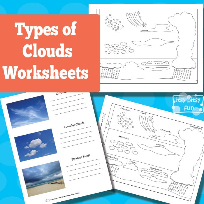 FREE Printable Types of Clouds Worksheets