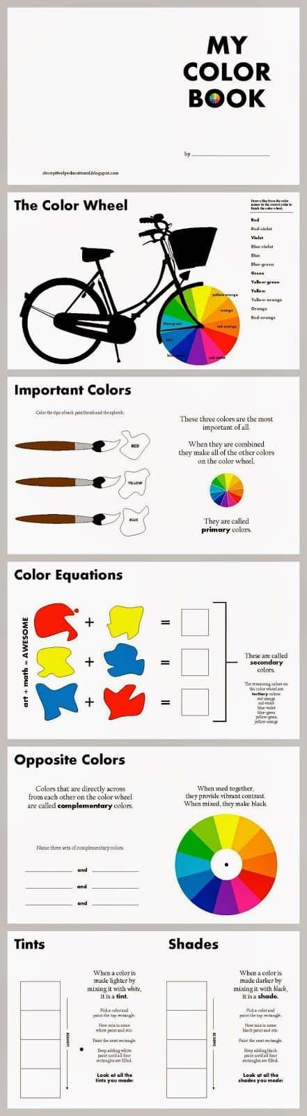 FREE Printable Color Theory Book