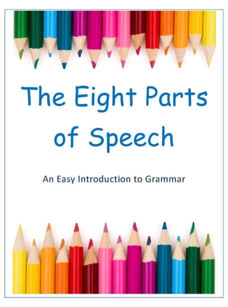 FREE Printable Eight Parts of Speech Worksheets