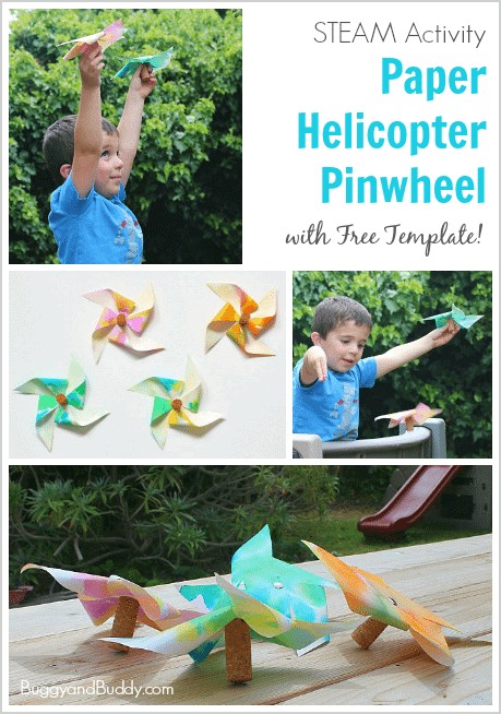 Paper Helicopter Template with FREE Printable