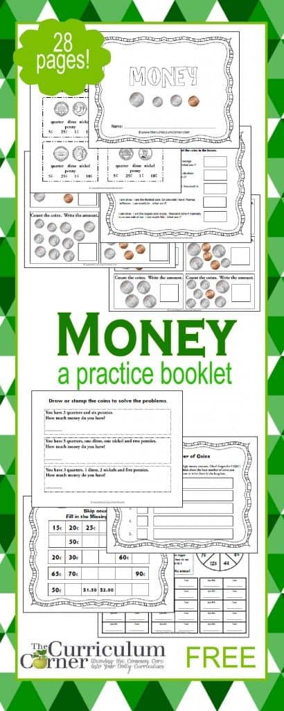 FREE Printable Money Booklet
