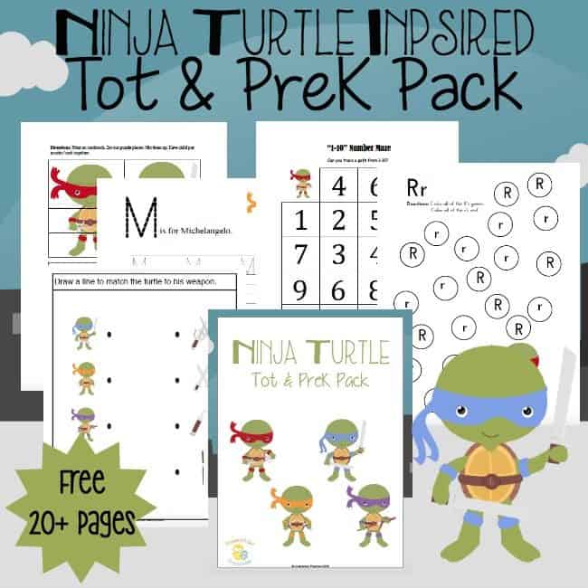 Ninja Turtle Printable Blank Cards Little Ninja Printable Thank You