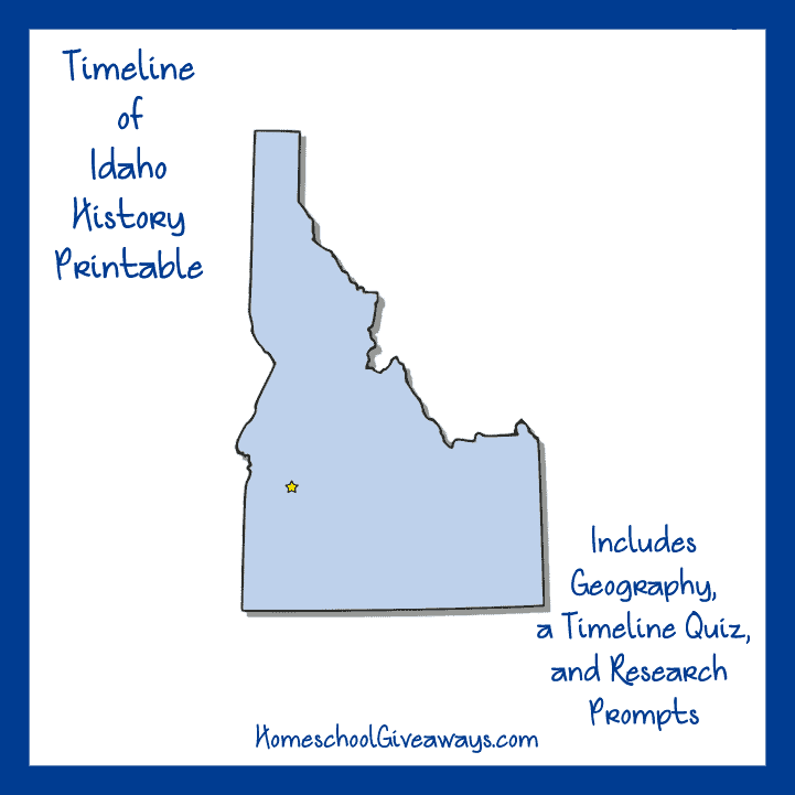 FREE Idaho State Printable