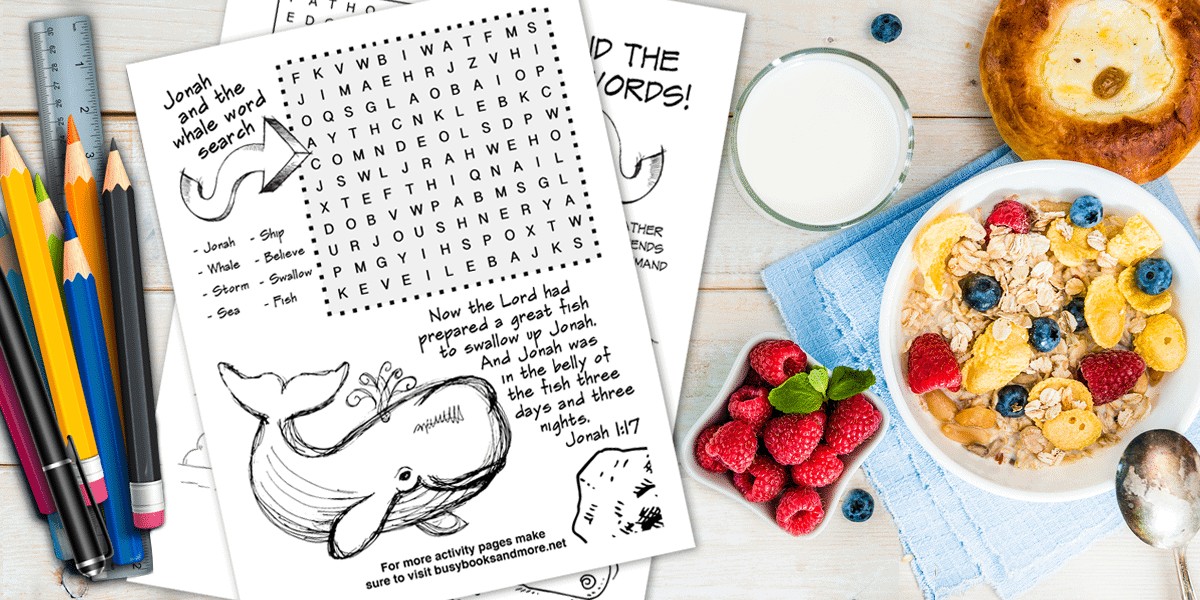 FREE Bible Activity Pages for Kids