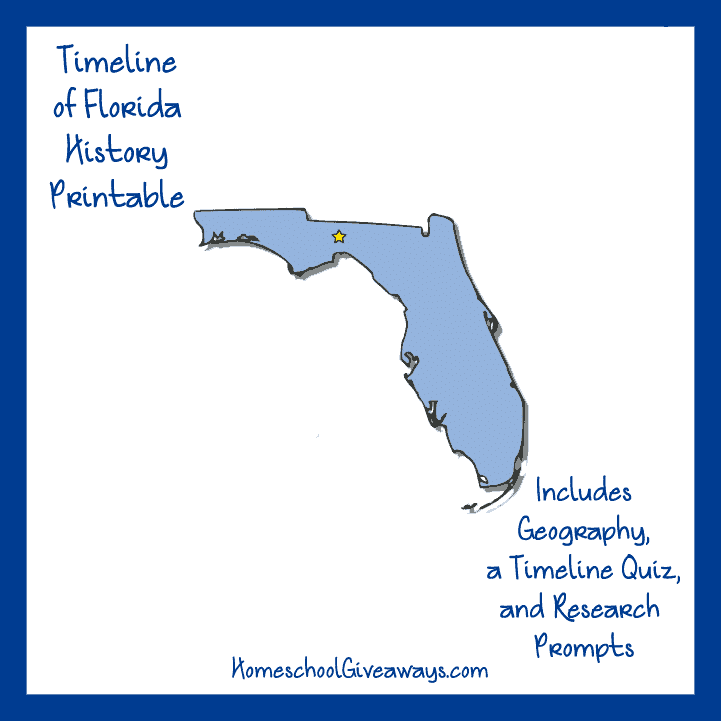 FREE Florida State History Printable