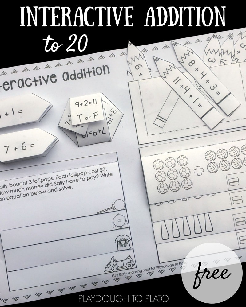 Addition to 20 FREE, Printable Interactive Notebooks