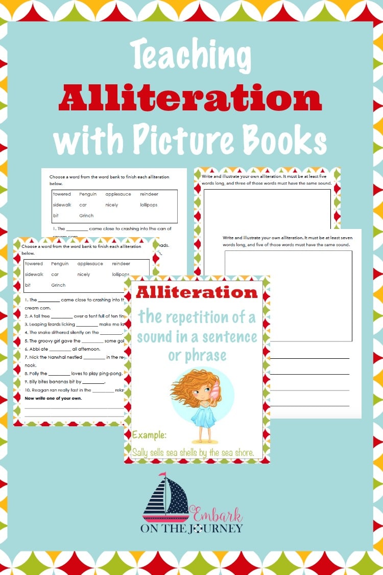 FREE Teaching Alliteration Printable Pack