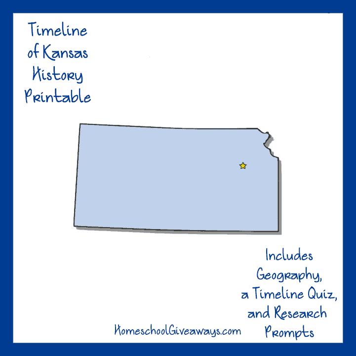 FREE Kansas State History Printable
