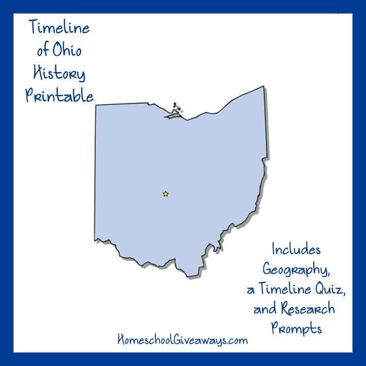 FREE Ohio State History Printable