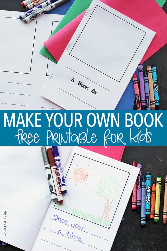 FREE Printable to Make Your Own Book for Kids