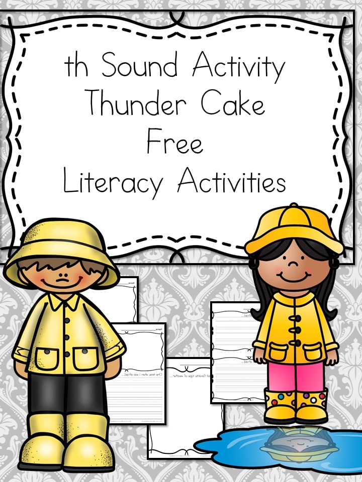 Thunder Cake Activities and FREE Printable Worksheet
