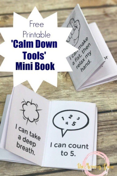 FREE Printable Calm Down Tools Mini-Book