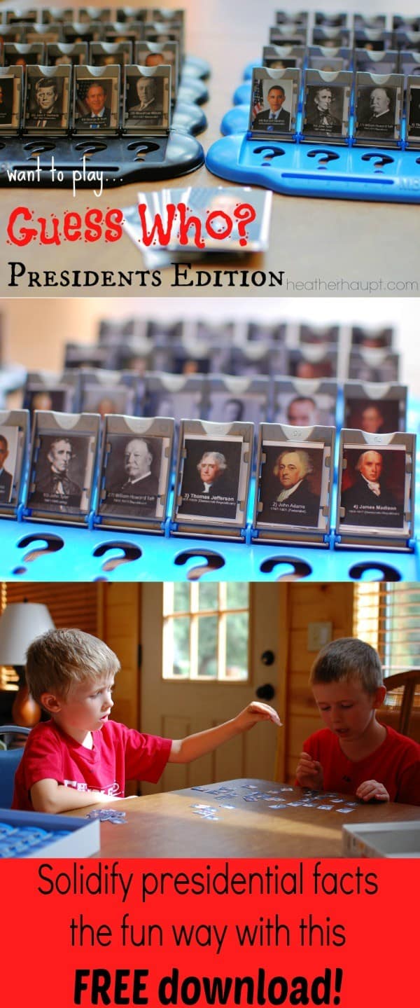 FREE Guess Who? President's Edition