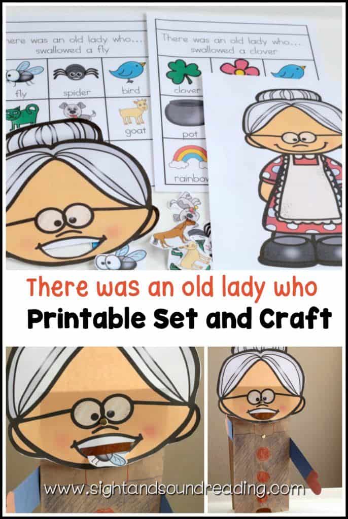 FREE Printable Old Lady Craft