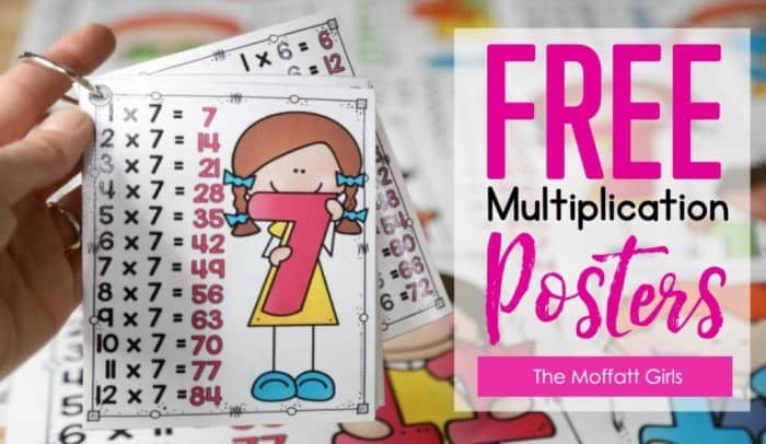 FREE Printable Multiplication Posters - Homeschool Giveaways