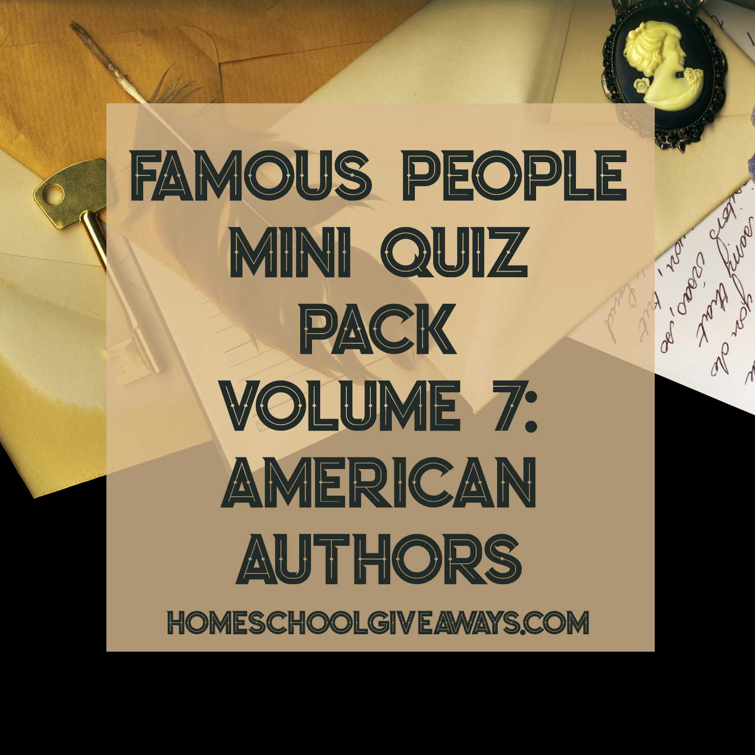 FREE Famous People Mini Quiz Pack Volume 7 - American Authors