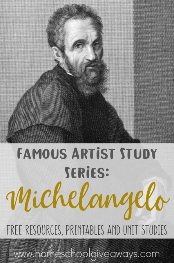 Famous Artist Series: Michaelangelo FREE Resources, Printables and Unit ...