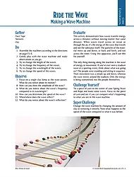 How to Build a Wave Machine FREE Middle School Science Lesson
