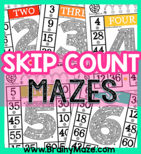 FREE Skip Counting Mazes