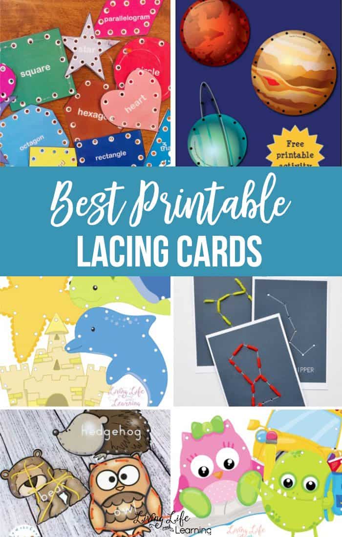 FREE Printable Lacing Cards Activity FREE Printable Lacing Cards Activity