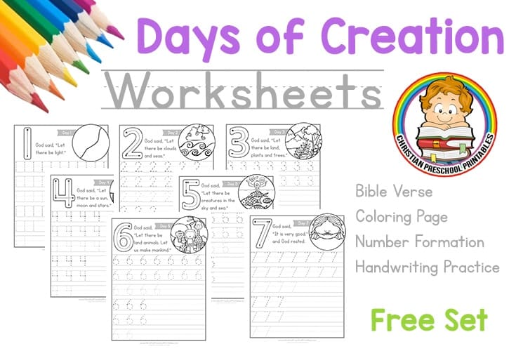 FREE Days of Creation Worksheets