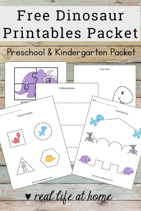 FREE Dinosaur Worksheets Packet