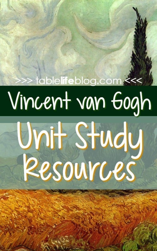 FREE Vincent van Gogh Unit Study Resources