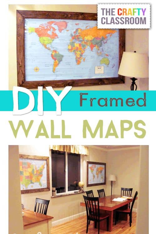 Do-It-Yourself Framed Wall Maps for Your Home