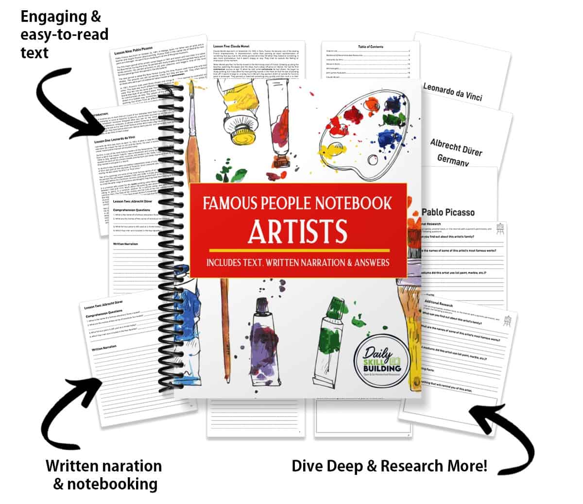 Artist Study for Kids: Learn About 8 Artists with Free Printables