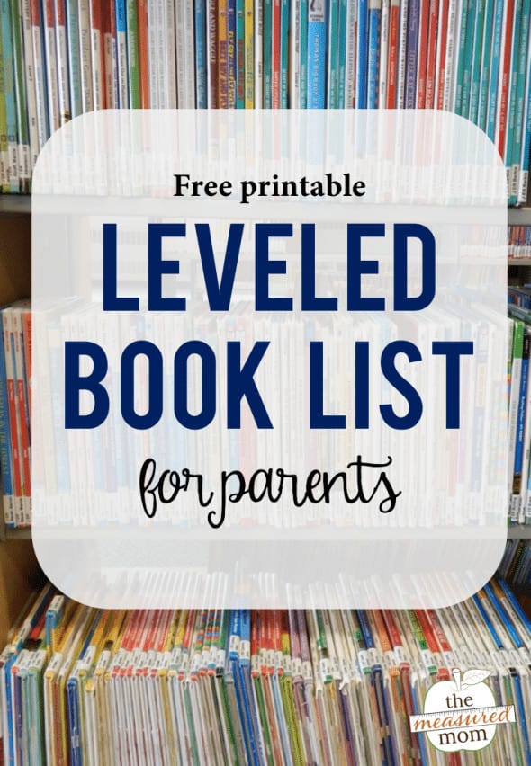 FREE Printable List of Books According to Your Child’s Reading Level