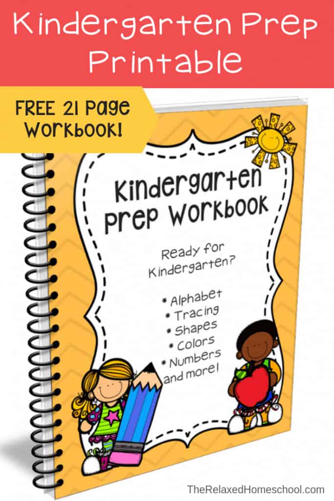 FREE Prep Workbook for Kindergarten