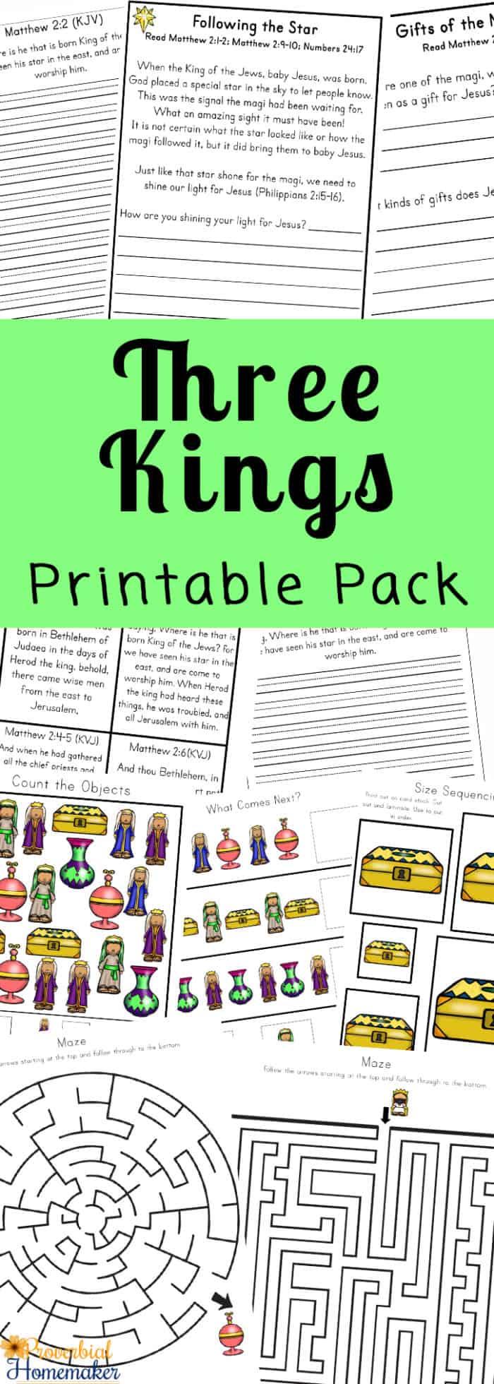 Three Kings Day Printable Pack