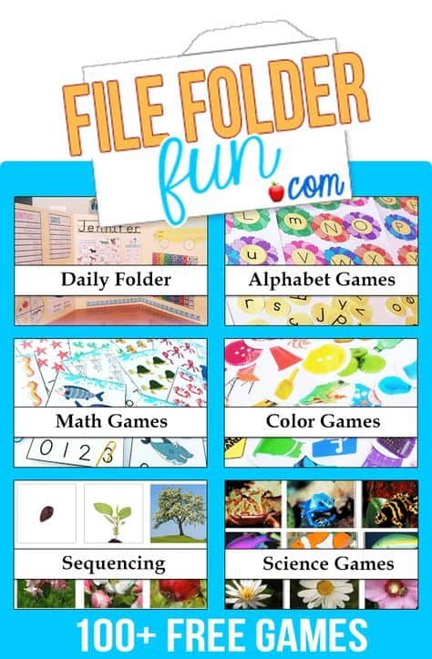 Absolutely FREE File Folder Games by Age Group