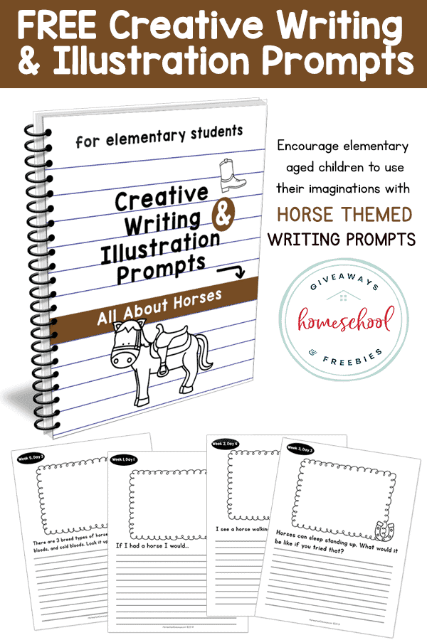 FREE Horse Themed Writing Prompts Packs (2 Levels)
