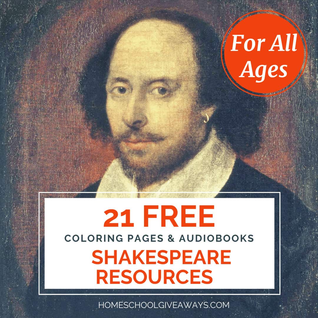 21 FREE Shakespeare Coloring Pages & Audiobooks for All Ages
