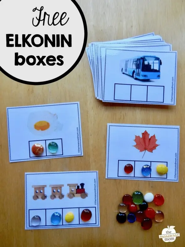 FREE Elkonin Boxes for Phonological Awareness